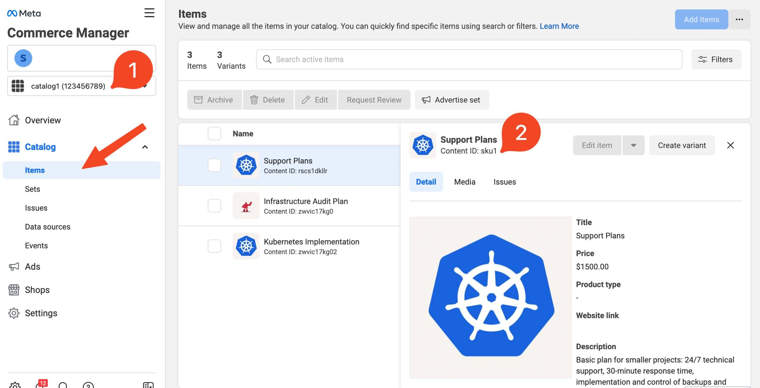 send product catalogs from WhatsApp Business API | 2025